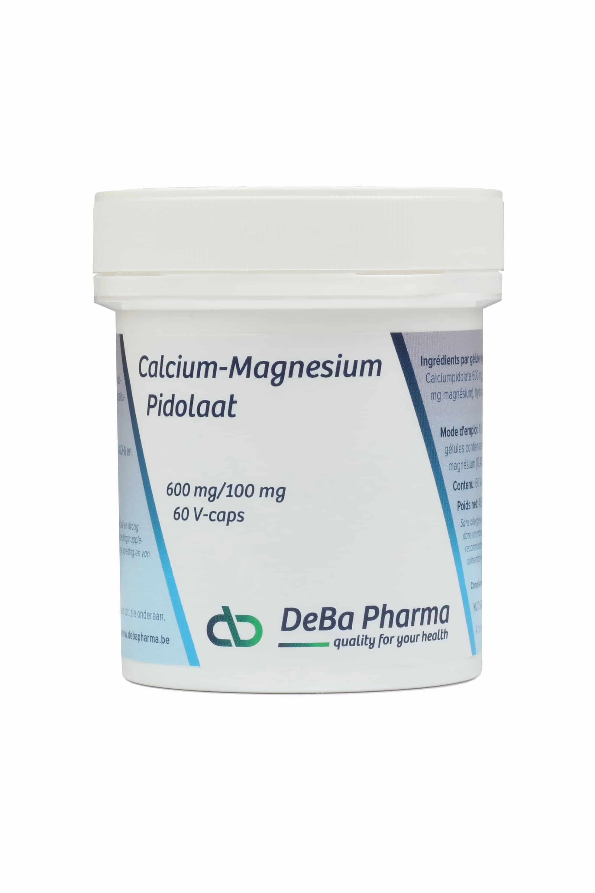 Deba Calcium Magnesium Pidolaat 600/100 mg 60 capsules - online ...