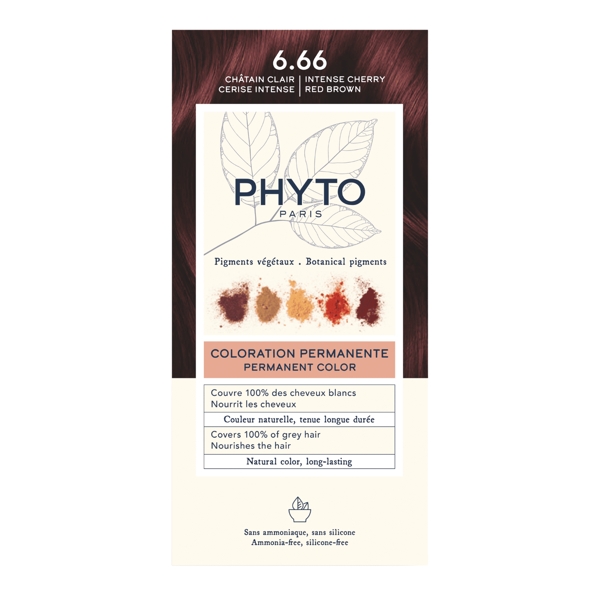 Phyto Permanente Haarkleuring 6.66 Intens Roodbruin | Optiphar