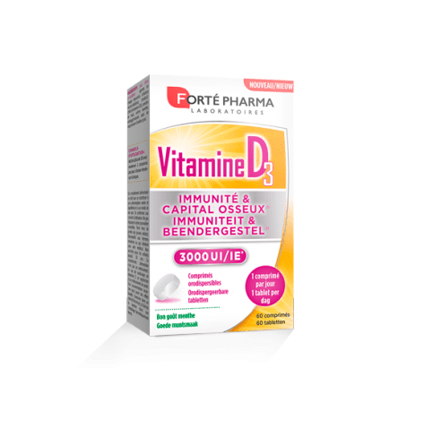 Forté Pharma Vitamine D3 3000 IE 120 gelules - commande en ligne | Optiphar