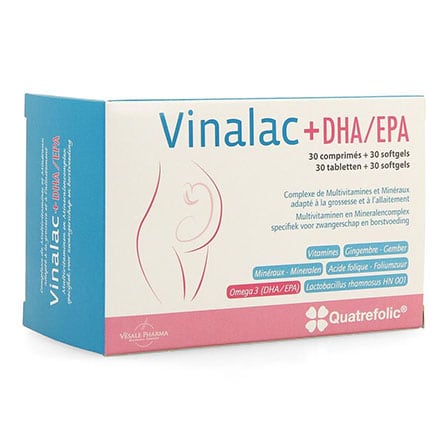 Vinalac + DHA/EPA | 30 comprimes + 30 gelules | Optiphar