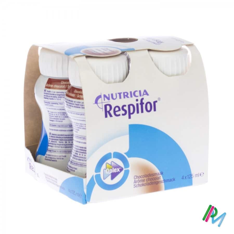Nutricia Respifor Chocolade 4 x 125 ml - Online bestellen | Optiphar