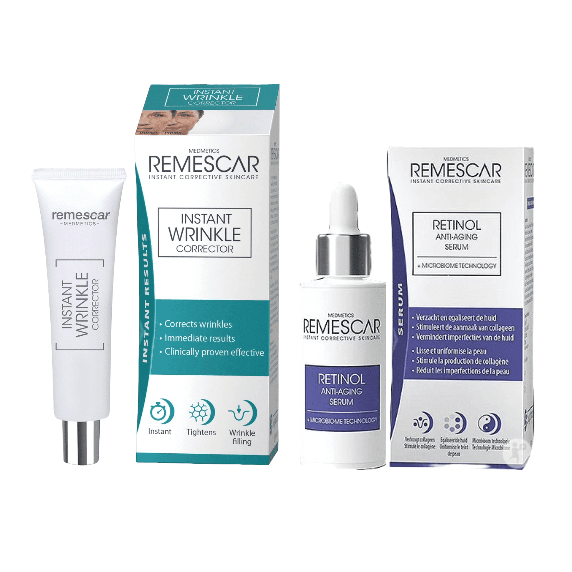 Remescar Instant Rimpel Corrector + Gratis Serum | Optiphar