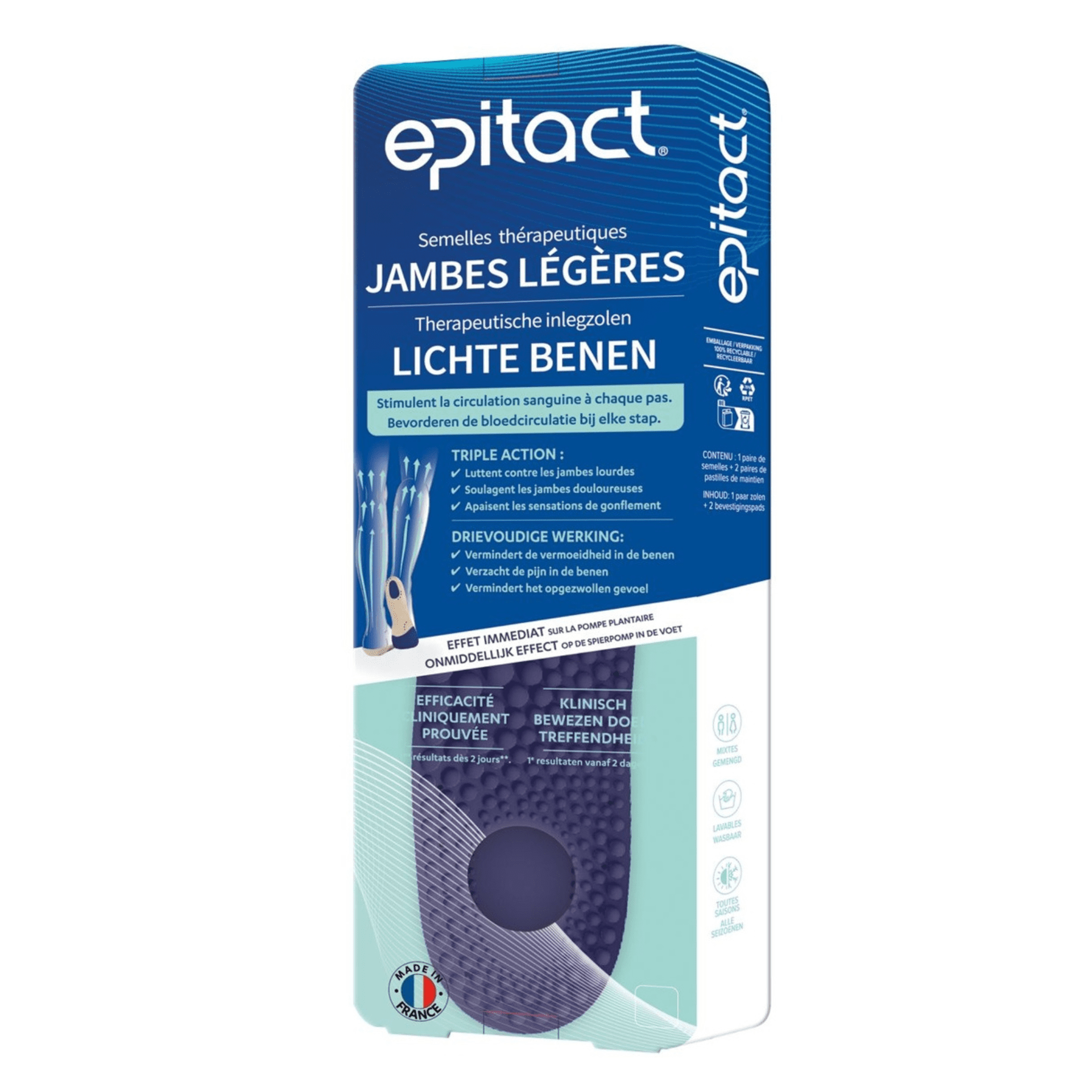 Epitact Therapeutische Inlegzolen Lichte Benen 36/38 | Optiphar