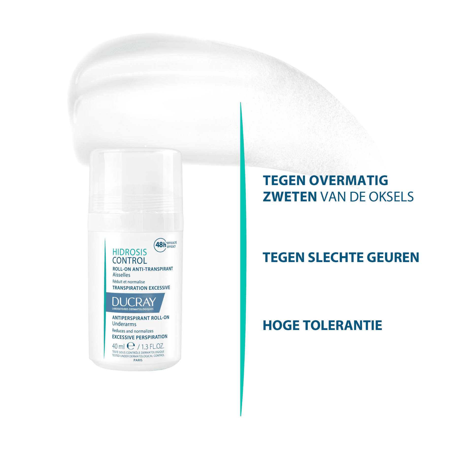 Ducray Hidrosis Control Antitranspirante Roller 40 ml | Optiphar