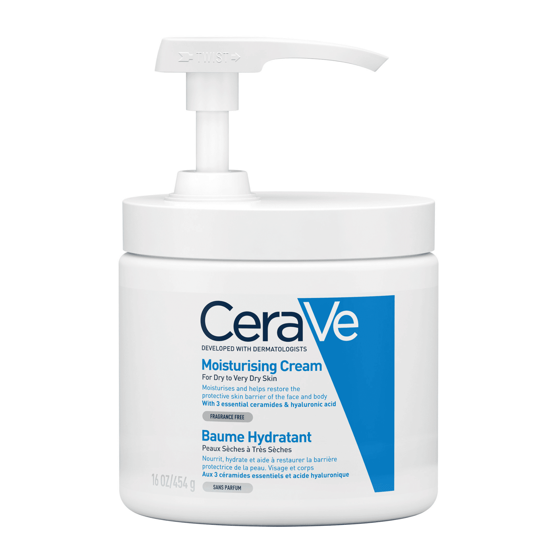 CeraVe Hydraterende Crème 454 g met pomp | Optiphar