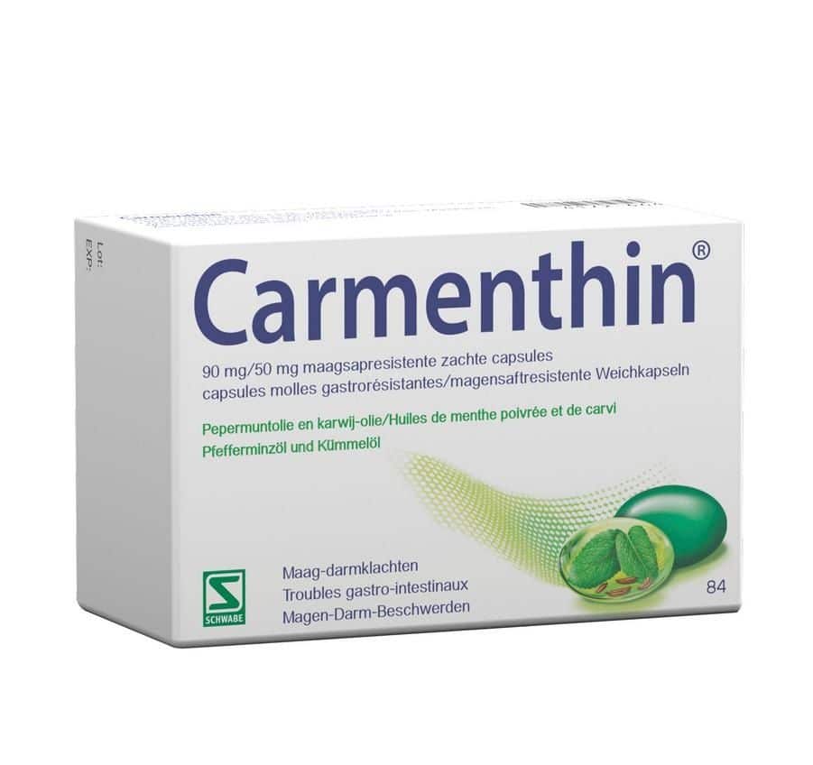 Carmenthin 90 mg/50 mg Maagsapresistent 84 zachte capsules - Online ...