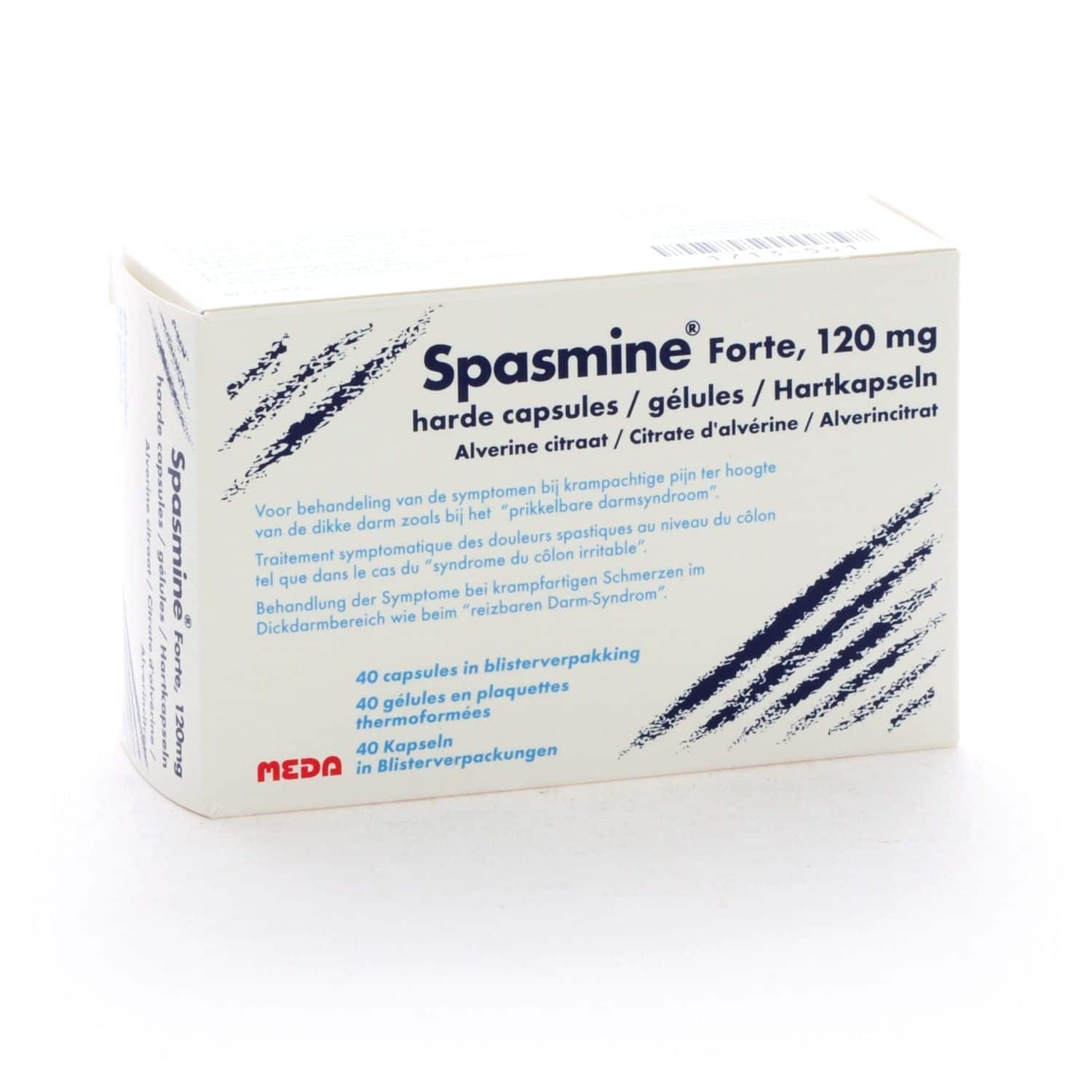 Spasmine Forte 120 mg 40 capsules - online bestellen | Optiphar