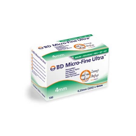 BD Micro-Fine Ultra 4 mm Insuline Pennaalden 100 stuks - Online ...