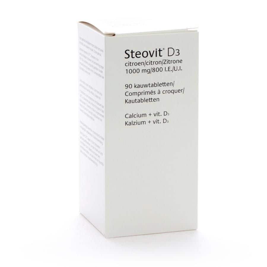 Steovit Forte 1000 mg/800 IU 90 kauwtabletten - online bestellen | Optiphar