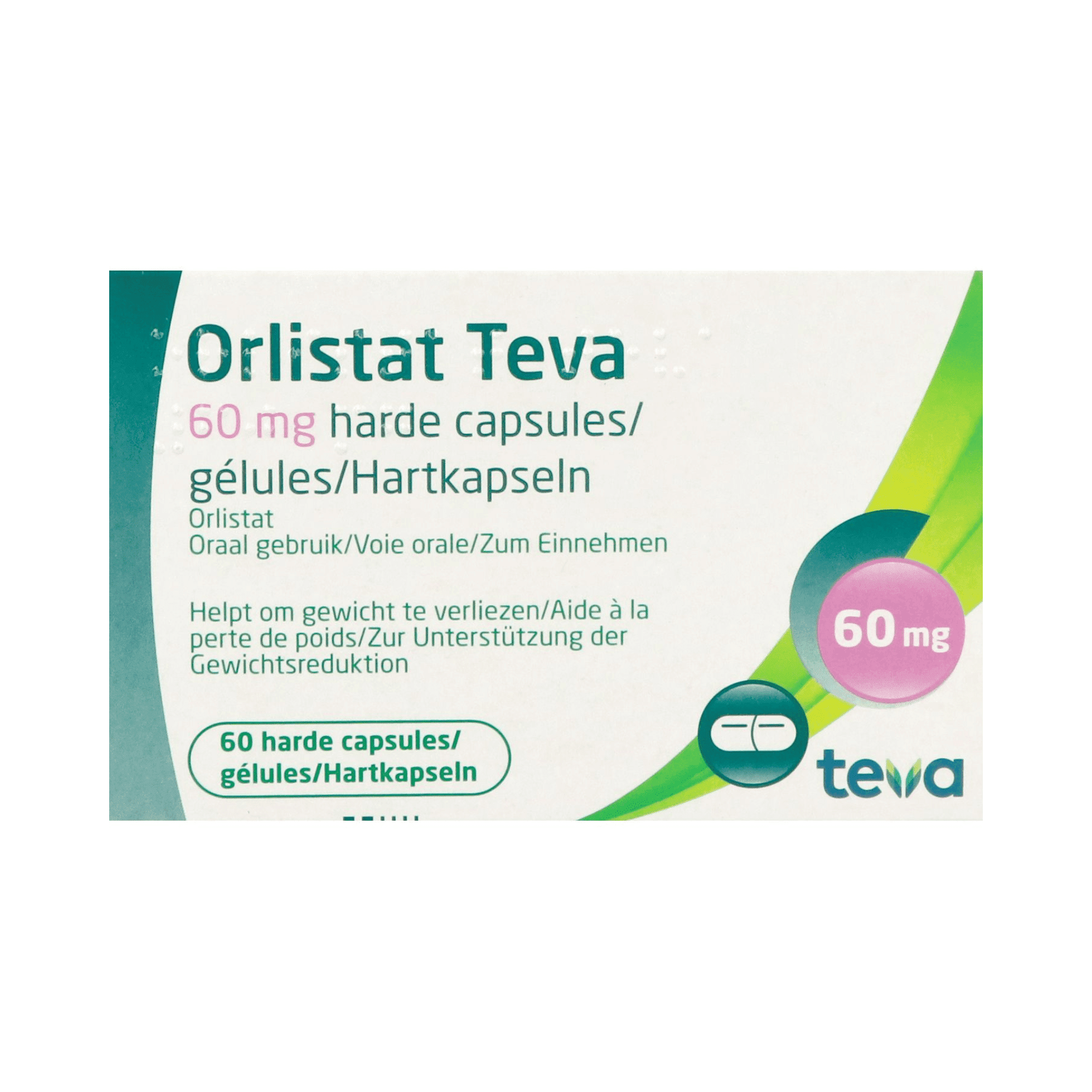Orlistat Teva 60 mg | 60 capsules | Optiphar