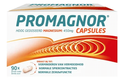 Promagnor: hoog gedoseerd magnesium 450mg