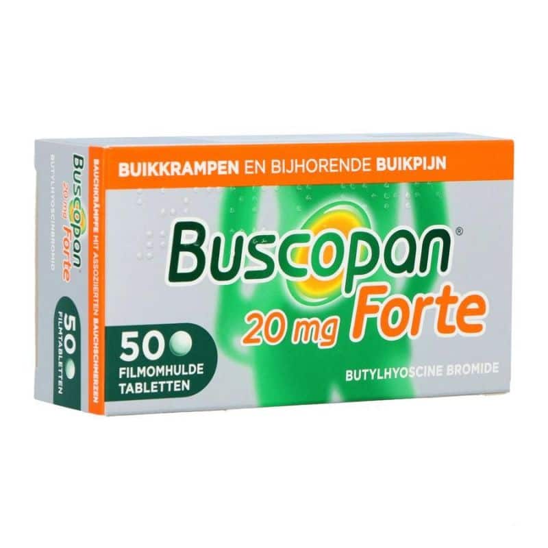 Buscopan Forte 20mg Comp Pell 50 50 comprimes - commande en ligne ...