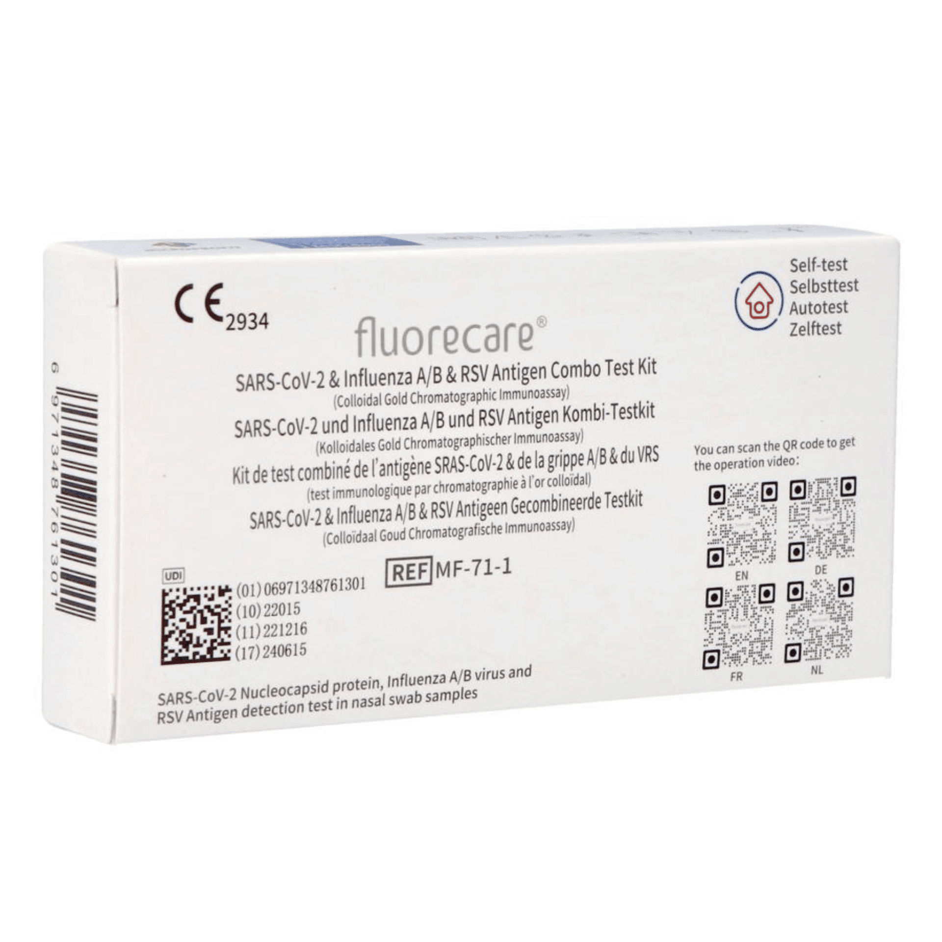 Fluorecare Combitest Corona-Influenza-RSV | Optiphar