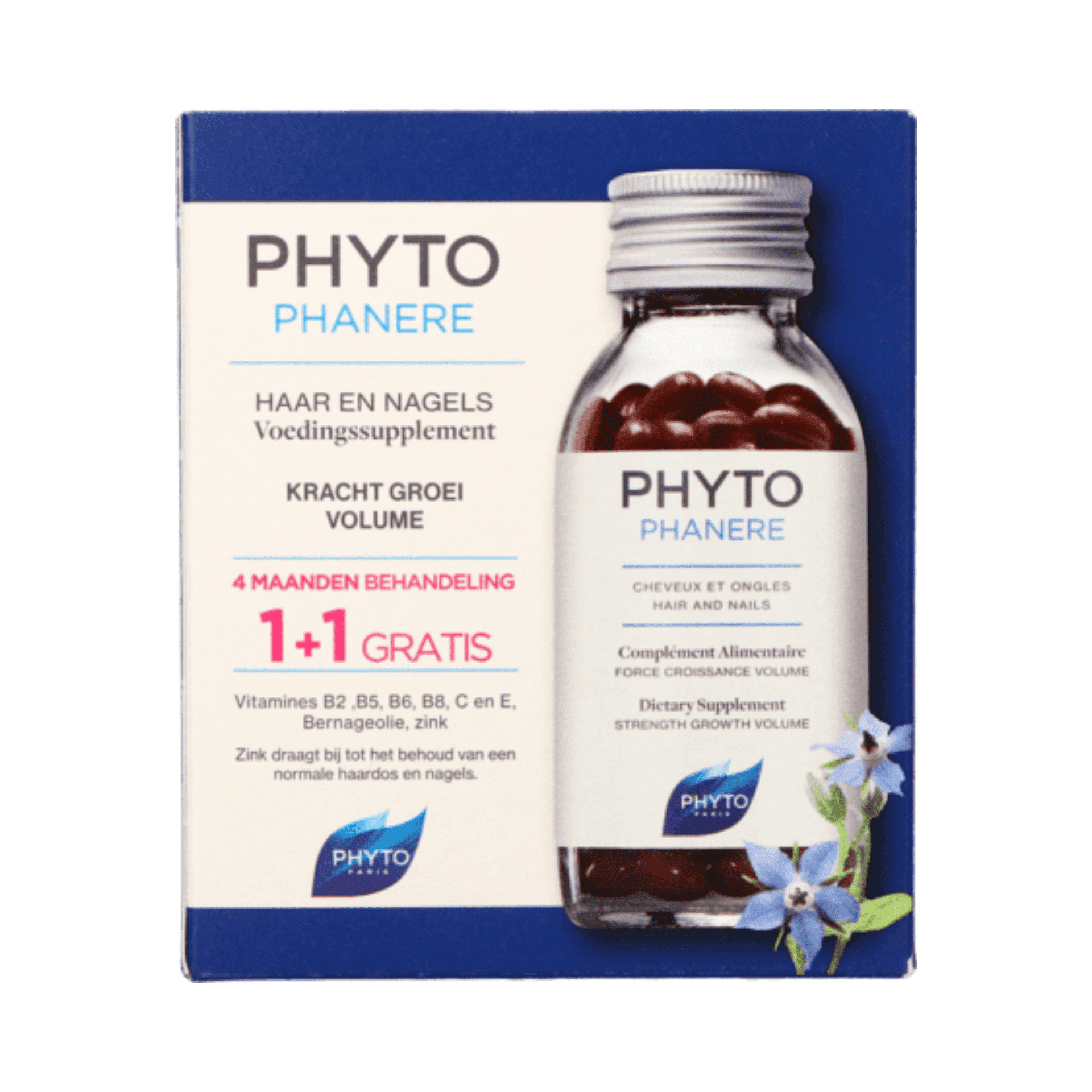 Phytophanere Haar & Nagels Duo 1 + 1 (2 x 120 ml) | Optiphar